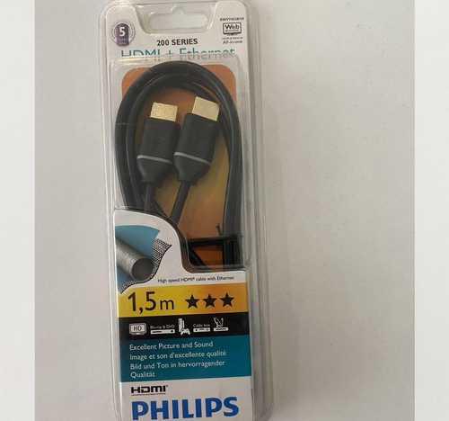 Кабель hdmi  Ethernet 1,5 м philips 200 Series