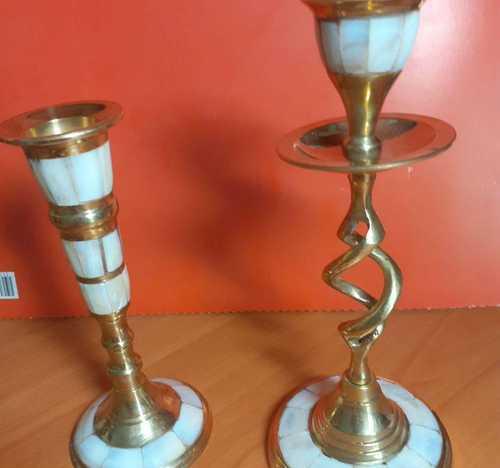 Подсвечник латунь