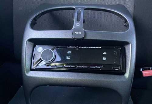 Магнитола pioneer с bluetooth и рамка Peugeot 206