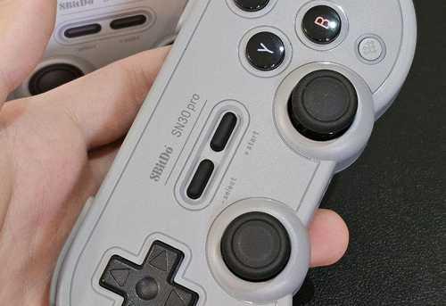 Геймпад беспроводной 8BitDo SN30 Pro серый