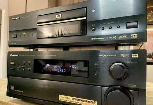 Ресивер Pioneer VSX 909 + CD/DVD Плеер DV 737