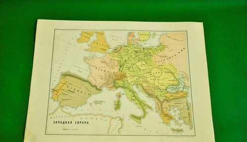 Карта западной Европы Царская Россия