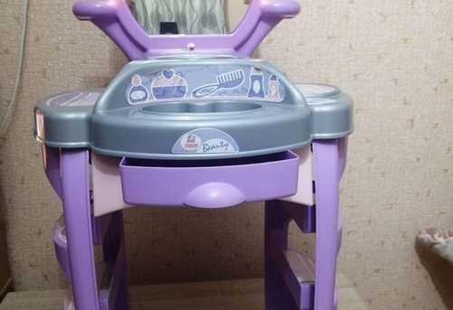 Детский столик с зеркалом и подсветкой и стульчик