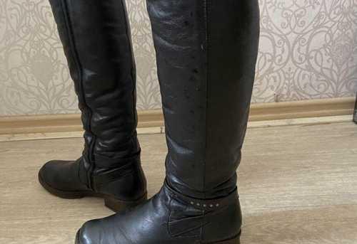 Сапоги из натуральной кожи