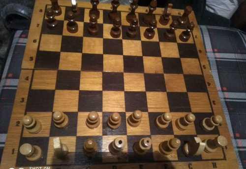 Шахматы деревянные Шашки
