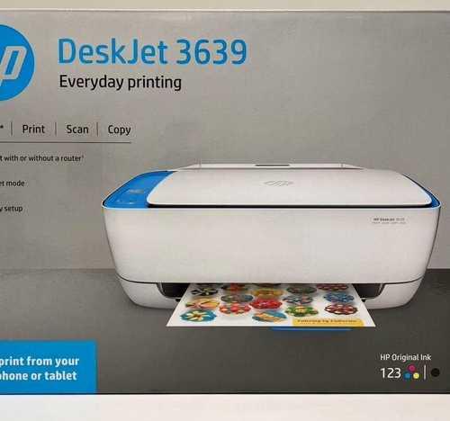 Цветной струйный принтер HP DeskJet 3639