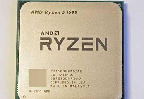 Процессор Ryzen 5 1600 6/12