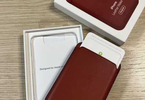 Кожаный чехол-бумажник для iPhone (apple wallet)