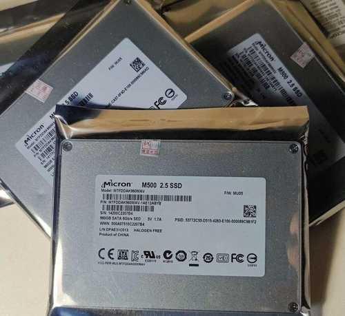 Новые SSD MLC 960gb (1Tb) micron m500 new