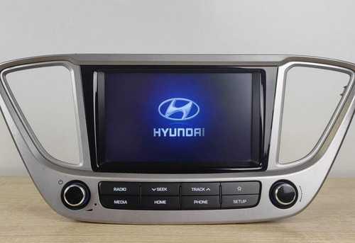 Оригинальная магнитола Hyundai Solaris 2