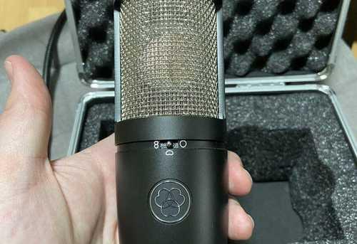 Микрофон akg p420 (кейс, паук) + поп фильтр k&m