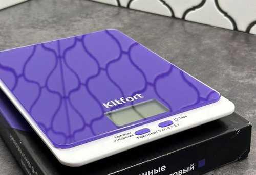 Кухонные весы Kitfort кт-803-6, фиолетовые