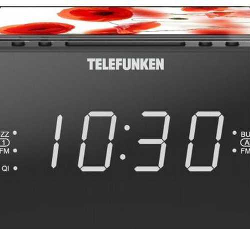 Витринный Радио-часы Telefunken TF-1594U Black