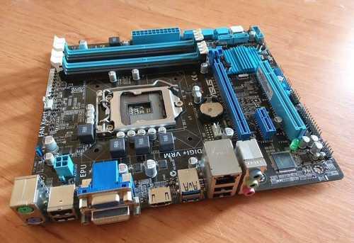 Плата asus LGA1155 B75M-plus на запчасти