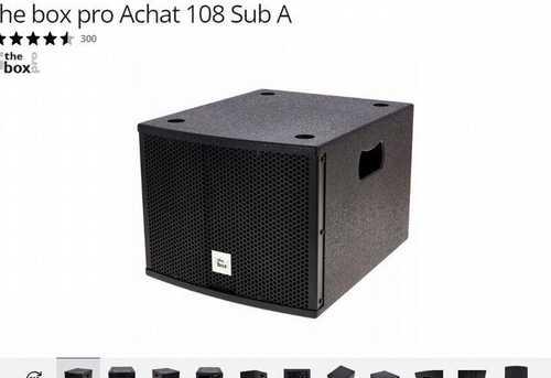 The box pro Achat 108 Sub A Активный сабвуфер