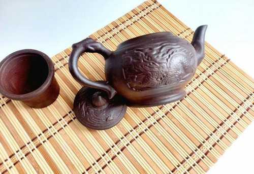 Чайник заварочный Ming Jun из глины с колбой