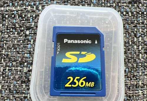 Карта памяти panasonic SD 256 мб