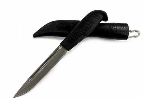 Нож Финка 108, Х12мф, резинопластик (цвет черный)