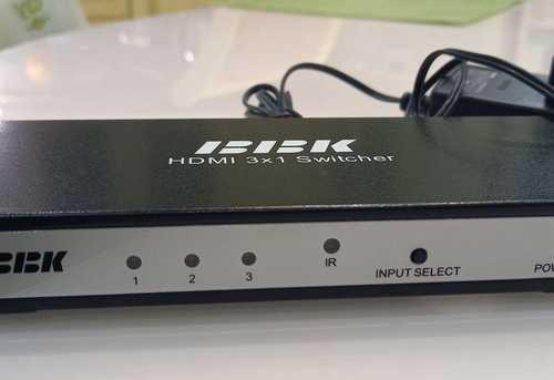 BK hdmi Splitter 1-3 + пульт