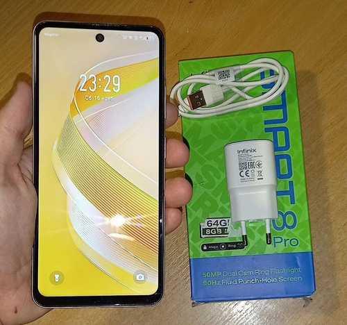 Infinix Smart 8 Pro, 8/128 ГБ