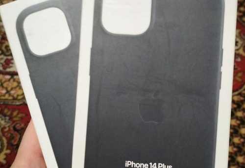 Оригинал чехол Apple leather case iPhone 14 plus