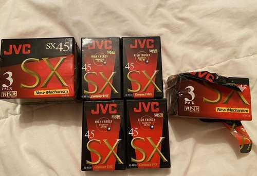Видеокассета JVC чистая новая VHS-C SX-45