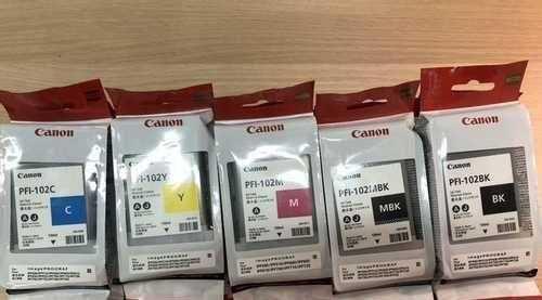 Canon PFI-102MBK PFI-102C PFI-102M PFI-102Y