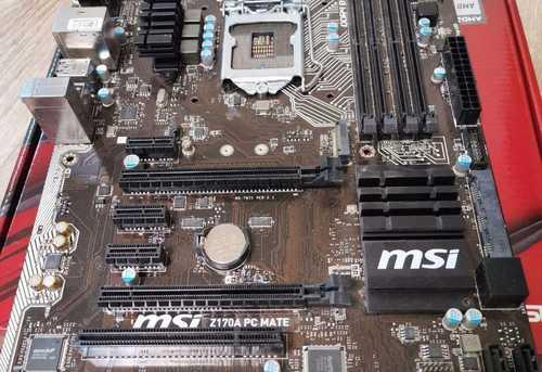 Материнская плата MSI z170a pc mate