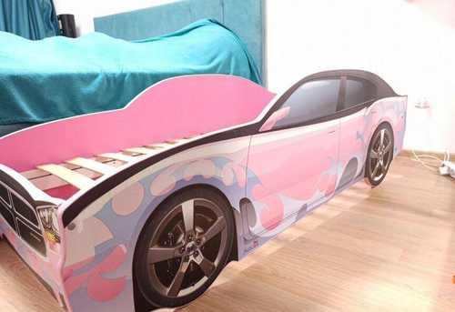 Кровать машина для девочки
