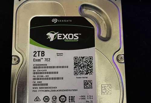 Жесткий диск seagate exos 2tb