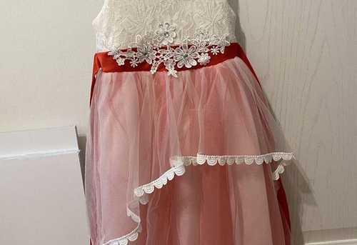 Нарядное платье для девочки 122-128