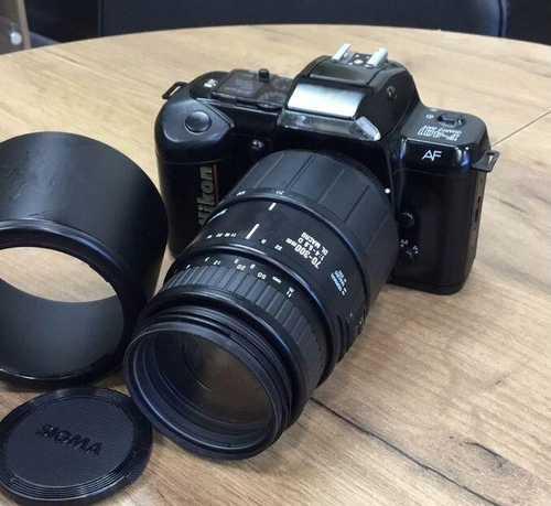 Nikon F-401 AF + Sigma 70-300 / 1:4-5,6 DL macro