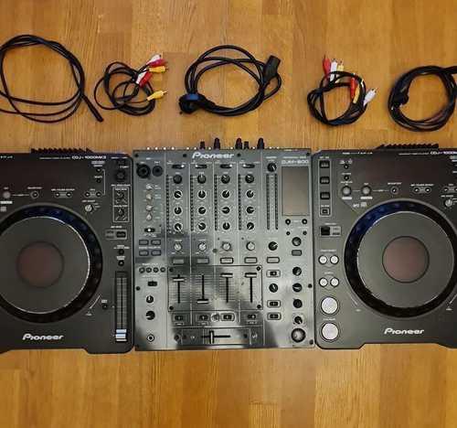 Микшер Pioneer DJM-800, CD-проигр. CDJ-1000MK3