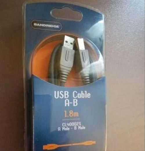 Кабель USB A-B для принтера Bandridge