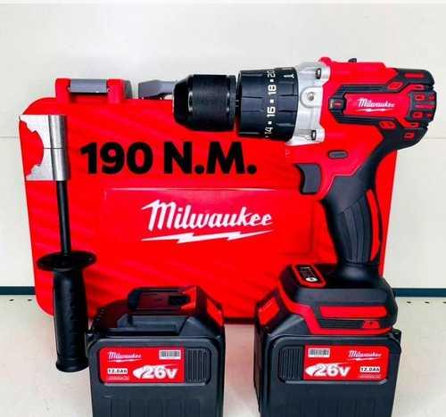 Шуруповерт для ледобура Milwaukee 12 Ah 190 nm