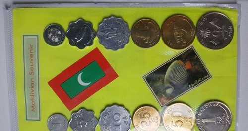 Набор монет 12 шт. Мальдивы Maldivian Souvenir