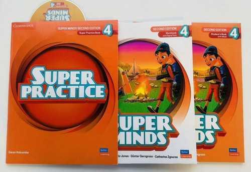 Super minds 4 + super grammar 4 (2 ED, новые)