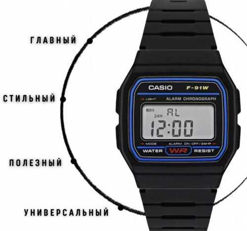 Часы casio ретро модель F-91W