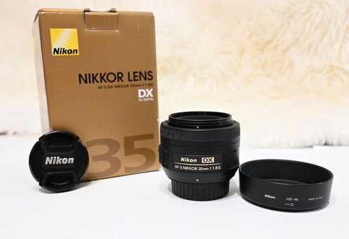 Объектив AF-S DX nikkor 35mm f/1.8 G