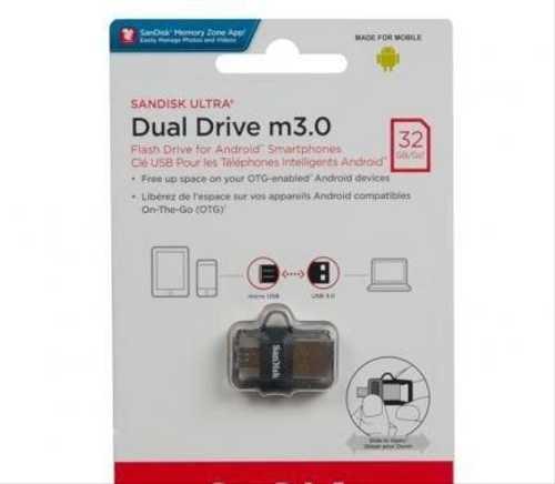Флешка 32GB SanDisk Ultra Dual Drive m3.0 (sddd3-0