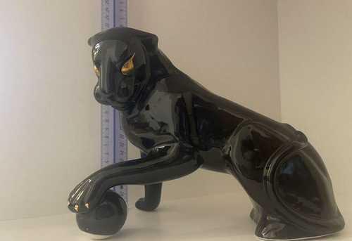 Редкая скульптура «Пантера» Городница фарфор СССР