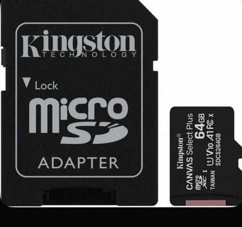 Карта памяти microsd 64 GB