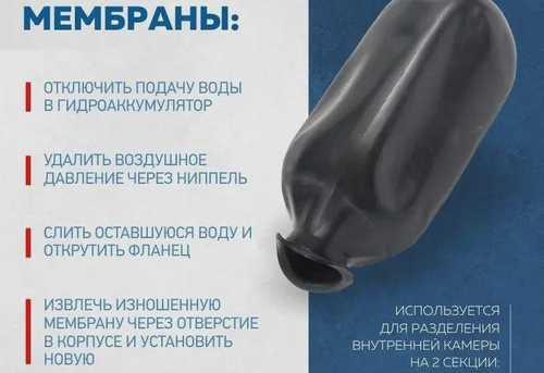 Новая мембрана для гидроаккумулятора 50л epdm