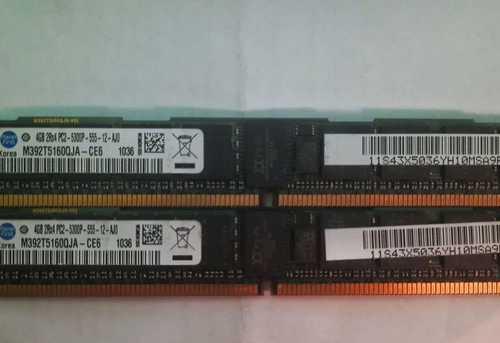 Оперативная память Samsung 2x4GB DDR2-667 ECC