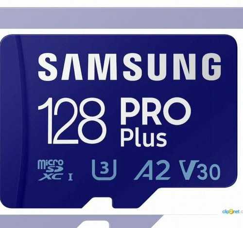 Samsung Pro Plus 128гб с переходником на USB