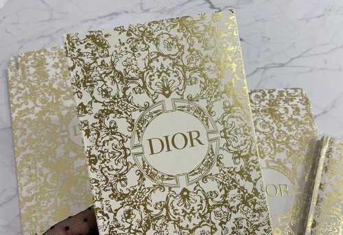 Трендовый блокнот dior в золотом цвете