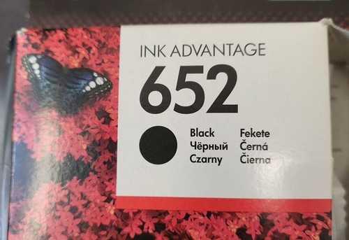 Картридж HP F6V25AE BHK (#652) чёрный