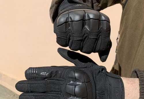 Тактические перчатки Mechanix с защитой чёрные