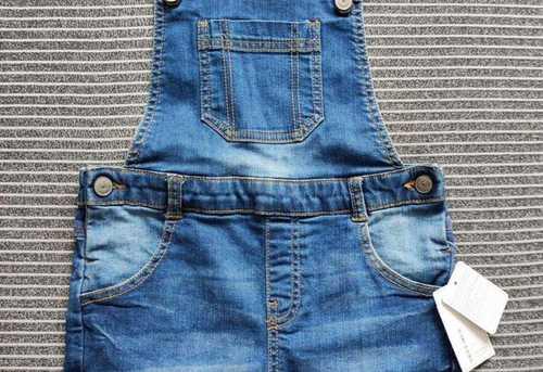 Новый джинсовый комбинезон шорты Mothercare 128