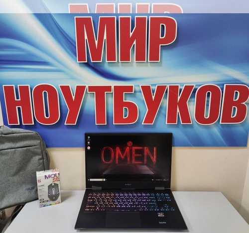 Ноутбук HP omen, Ryzen 7 16ядер, ssd 1tb, 144Hz